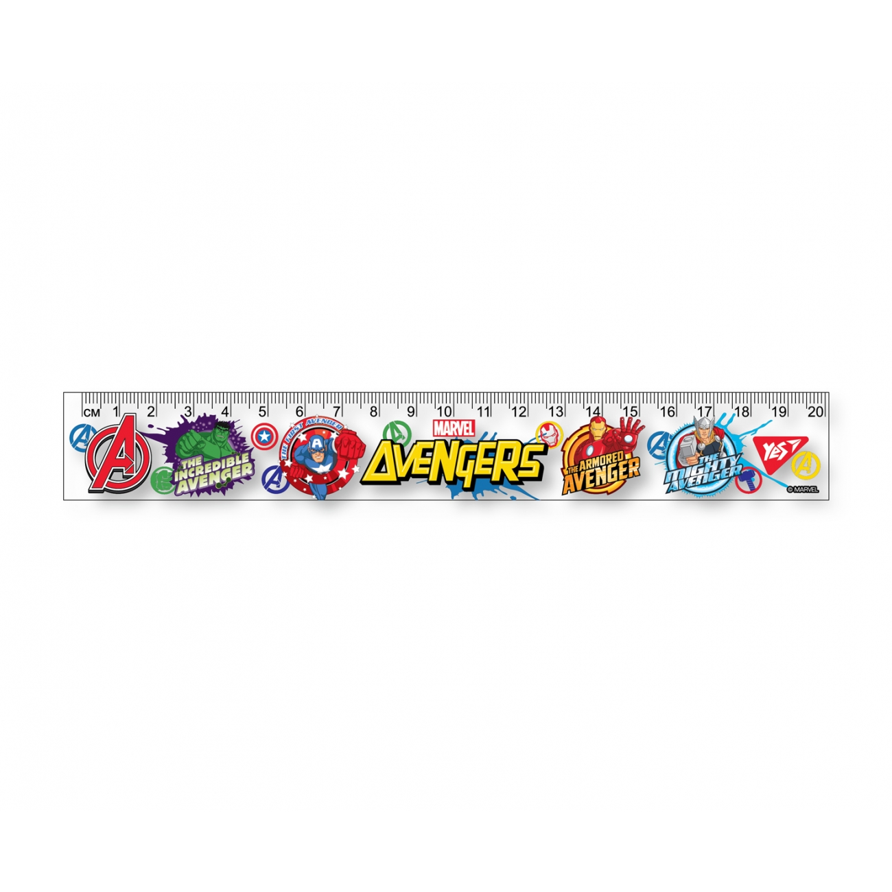 Лінійка 20см "YES" (370624) "Marvel.Avengers" від видавництва YES за ...