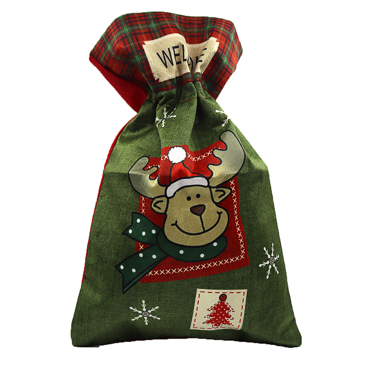 Мішок новорічний "JO" (20A367-60G) "Олень" 44*29см від видавництва ...